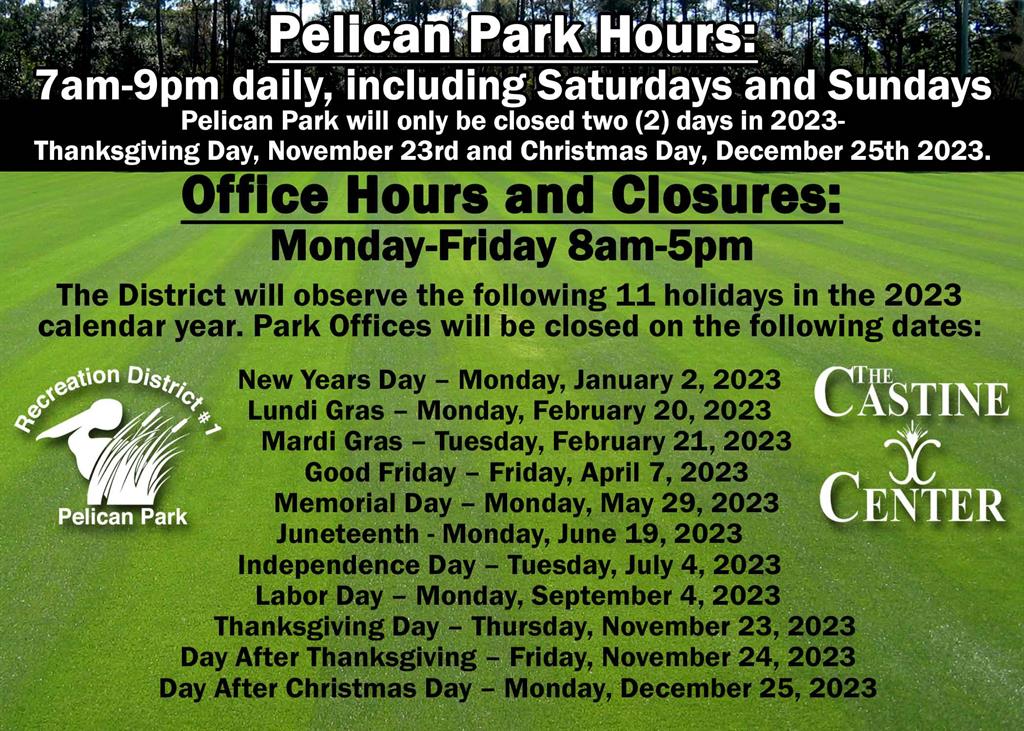 Recreation District 1 - Pelican Park Recreation District #1